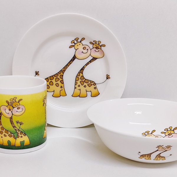 Giraffe Dinnerware Set - Etsy