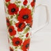 Red Poppy Mug 18oz 500 Ml Fine Bone China Large Latte Coffee Tea ...