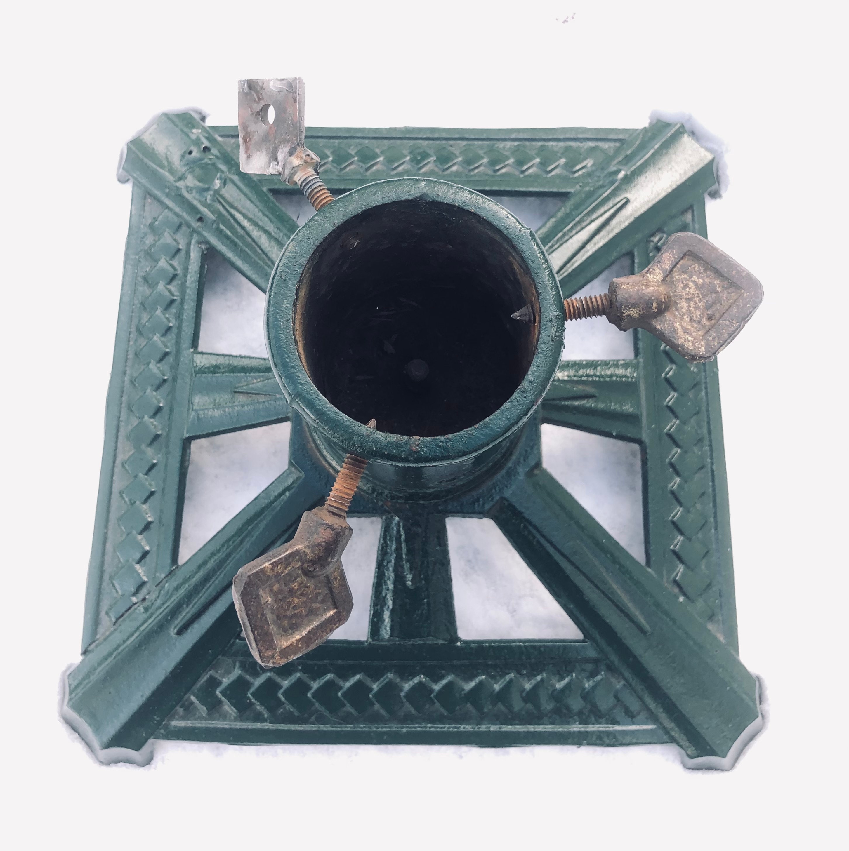 Vintage Christmas Tree Stand, Old Cast Iron Stand for a Big Christmas ...