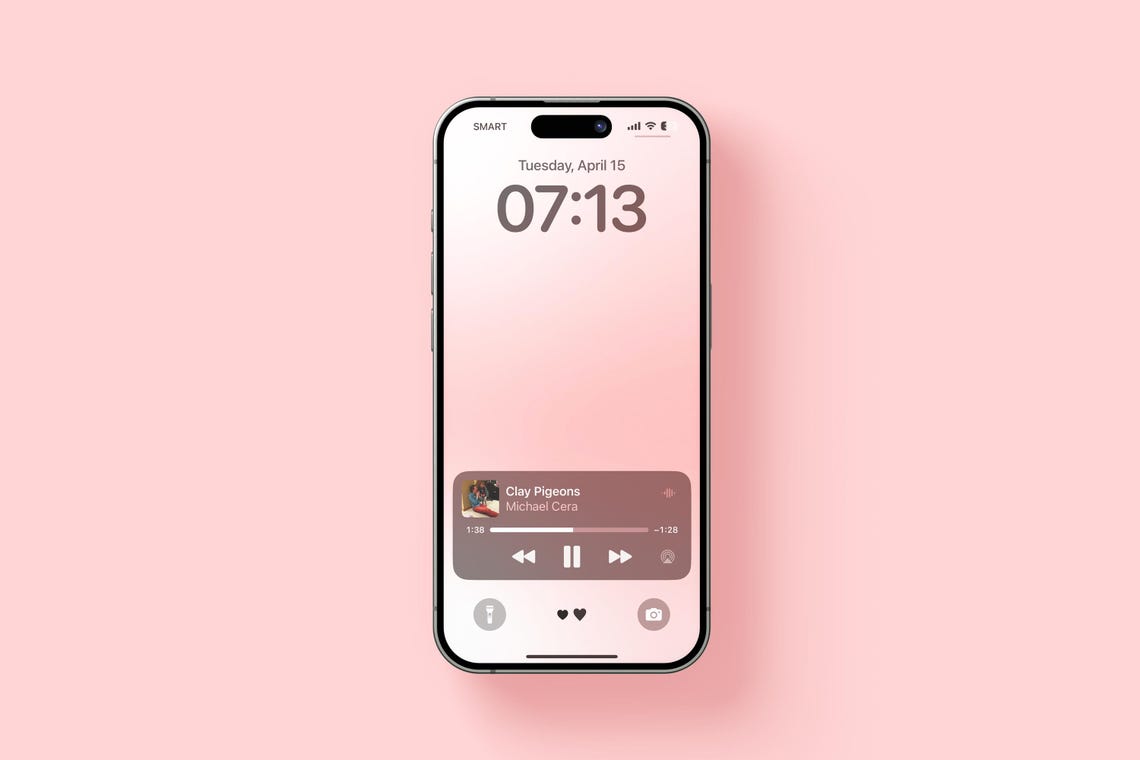 Peach Blush iPhone Wallpaper | Soft Gradient Minimalist Phone ...