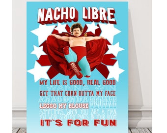 Nacho libre poster | Etsy