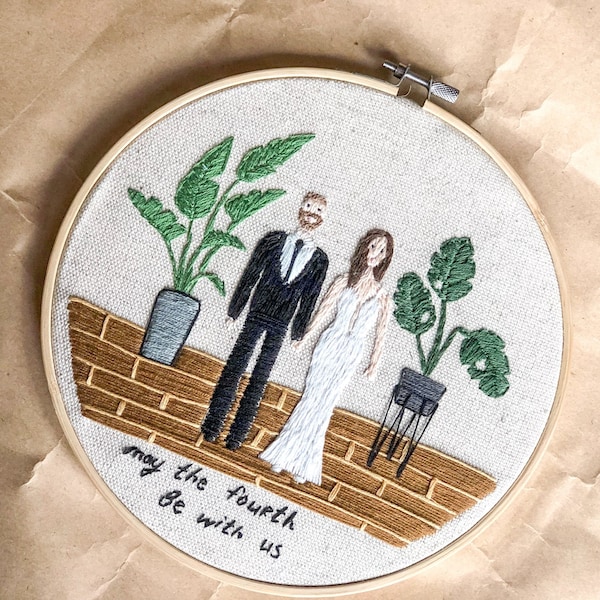Portrait Embroidery - Etsy