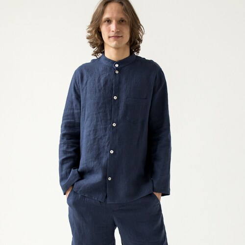 LINEN MEN'S PAJAMAS Linen Mens Pajama Pants and Linen - Etsy