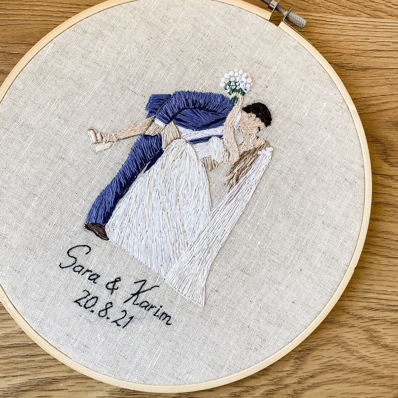 Wedding Embroidery Hoop - Etsy