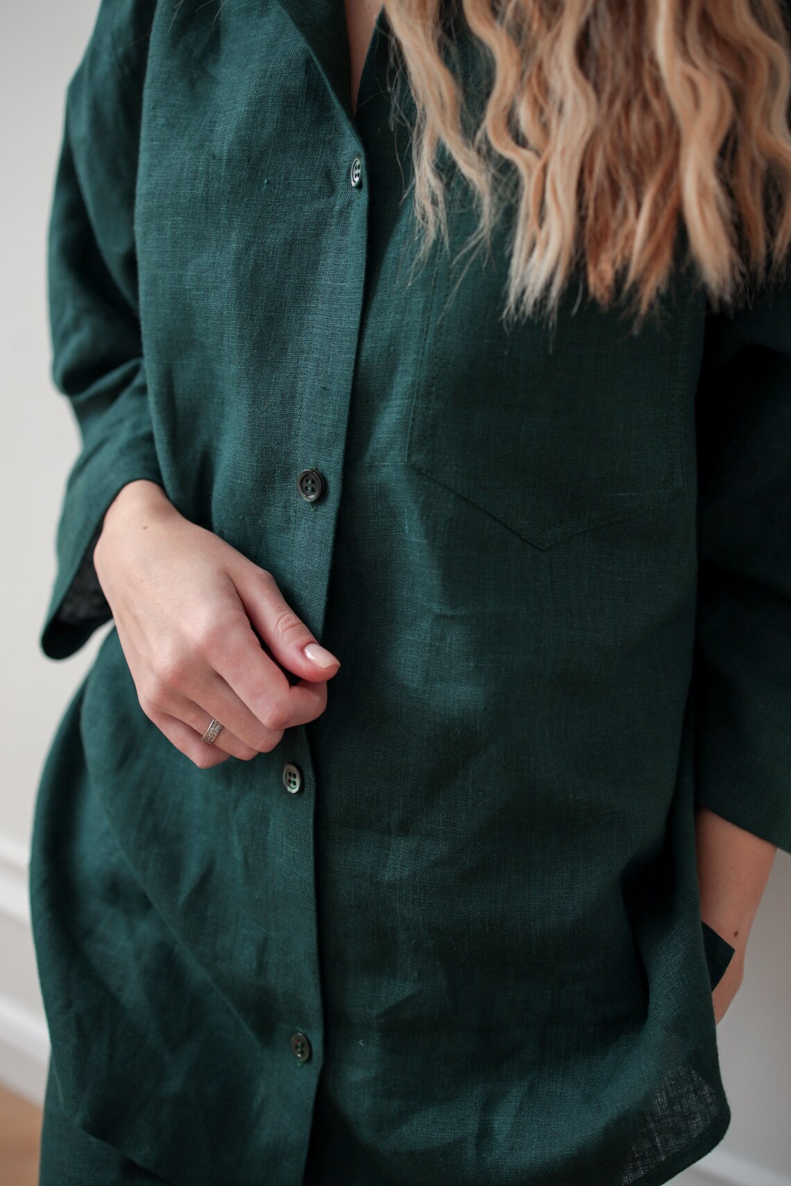 Terracotta Linen Pajamas - Etsy