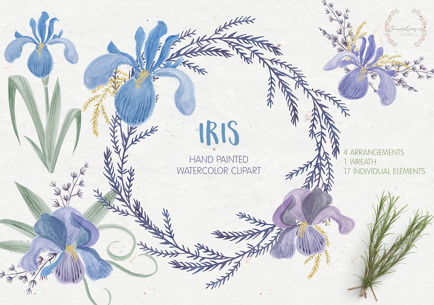 Iris Flower Sticker for Jewelry - Etsy