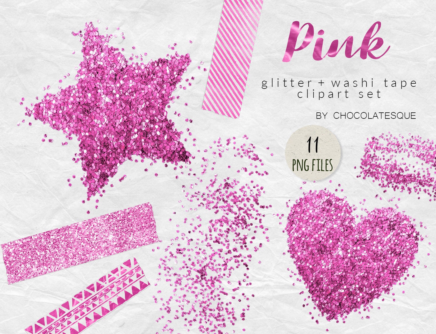 Pink Glitter Clipart Pink Clipart Love Clipart Pink Png Etsy