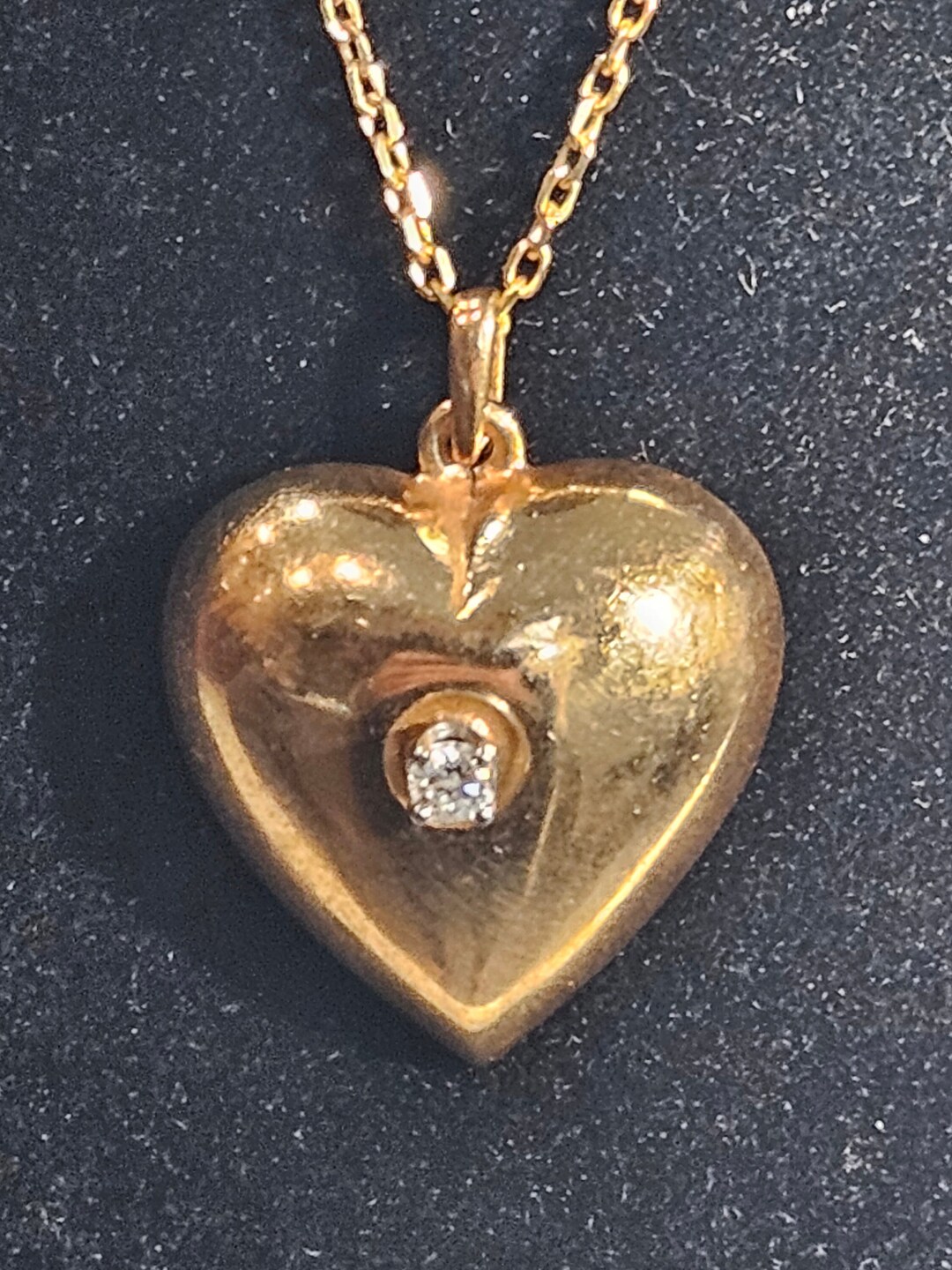 Unique Vintage Heart 14K Necklace - Etsy