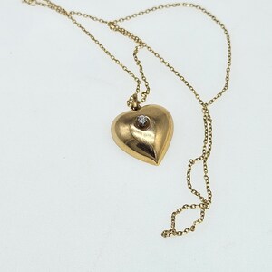 Unique Vintage Heart 14K Necklace - Etsy