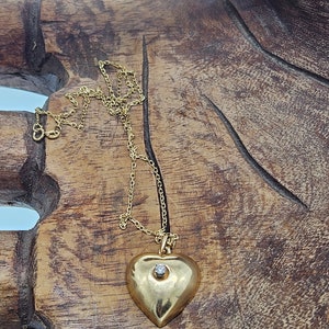 Unique Vintage Heart 14K Necklace - Etsy