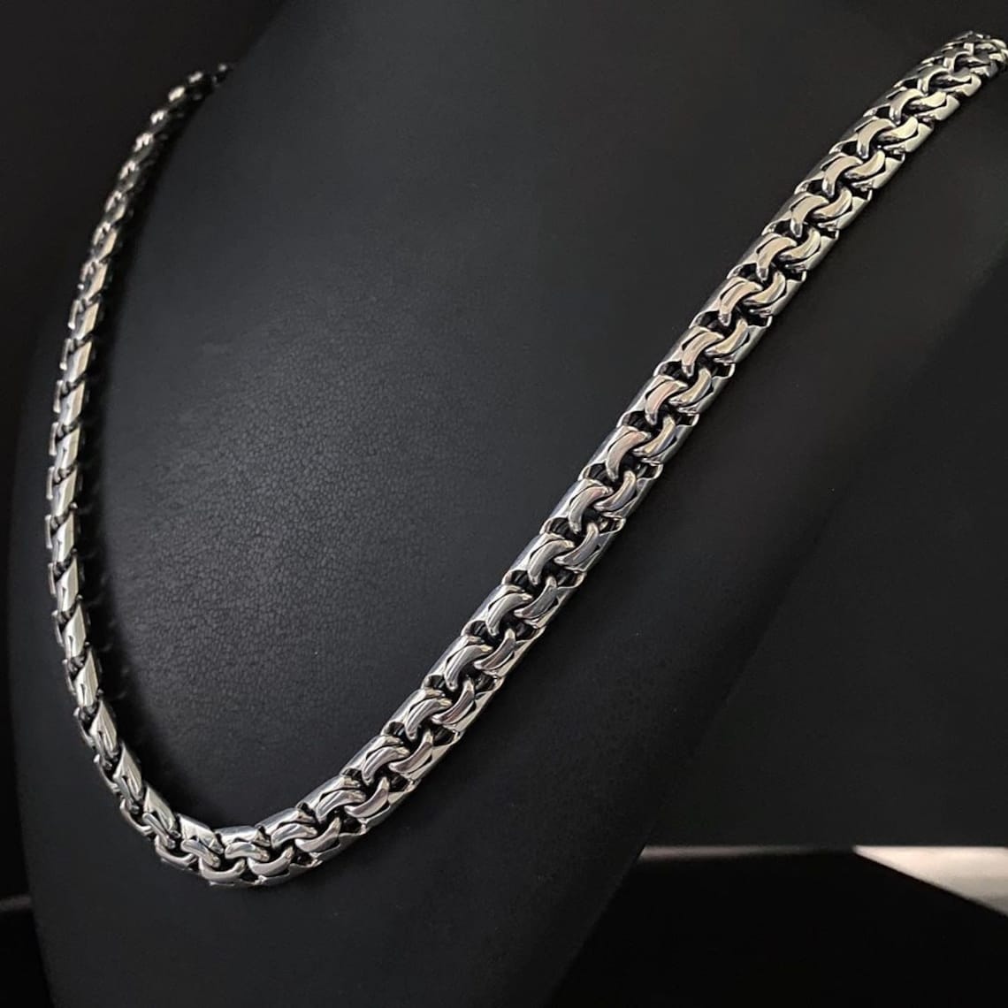 Solide Silberkette. Solide 925 Sterling Silber. Große Herren | Etsy