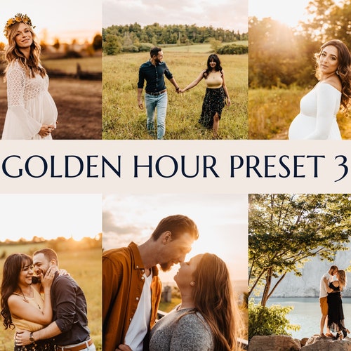 10 GOLDEN HOUR Lightroom Mobile and Desktop Presets Golden - Etsy