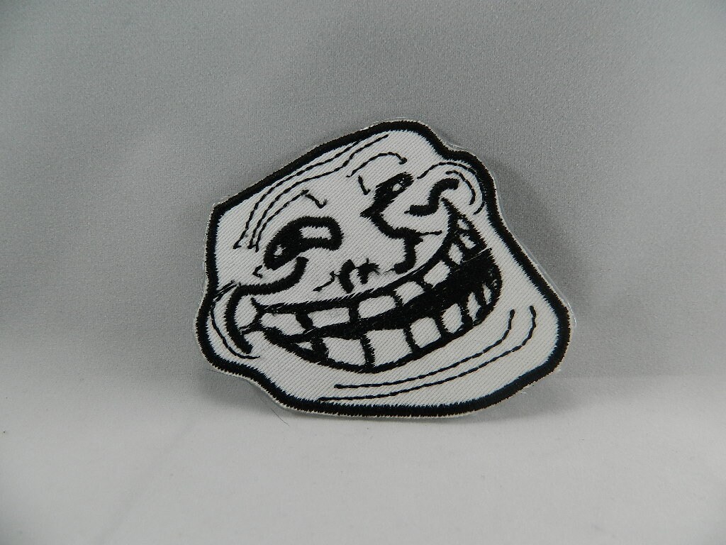 Troll face patch | Etsy