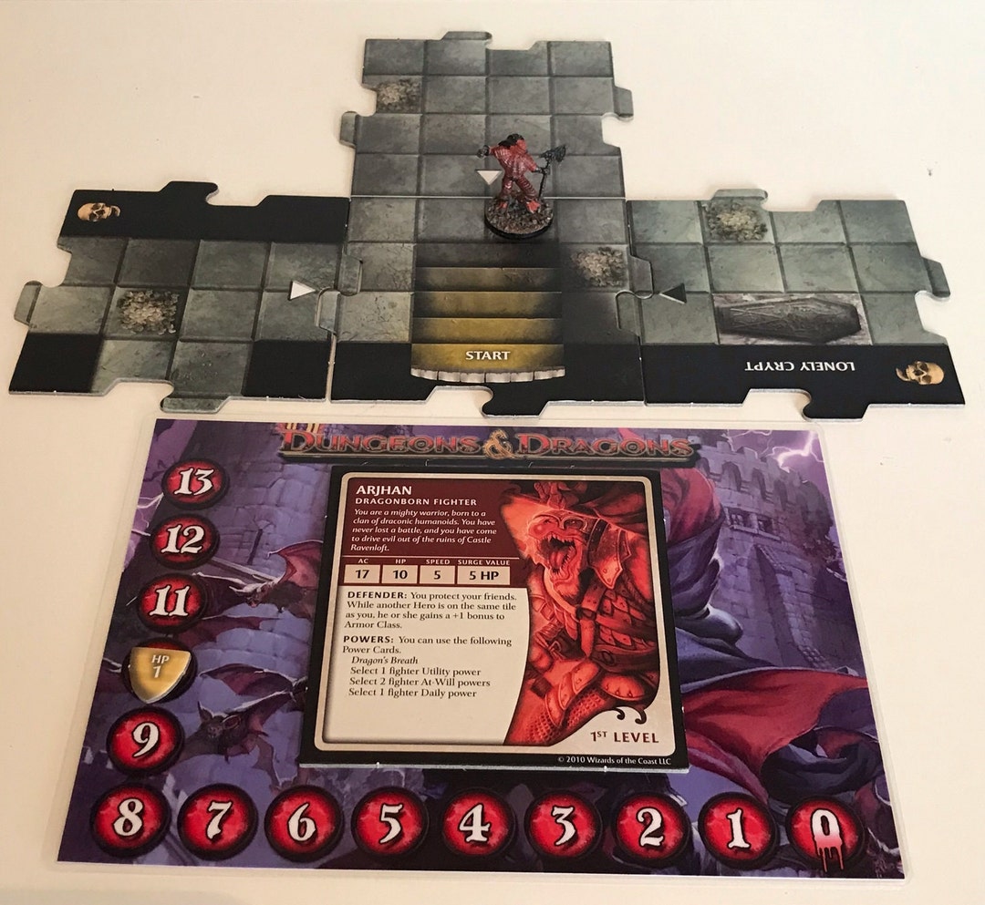Dungeons and Dragons Board Game Hit Point Trackers Set of 5 - Etsy
