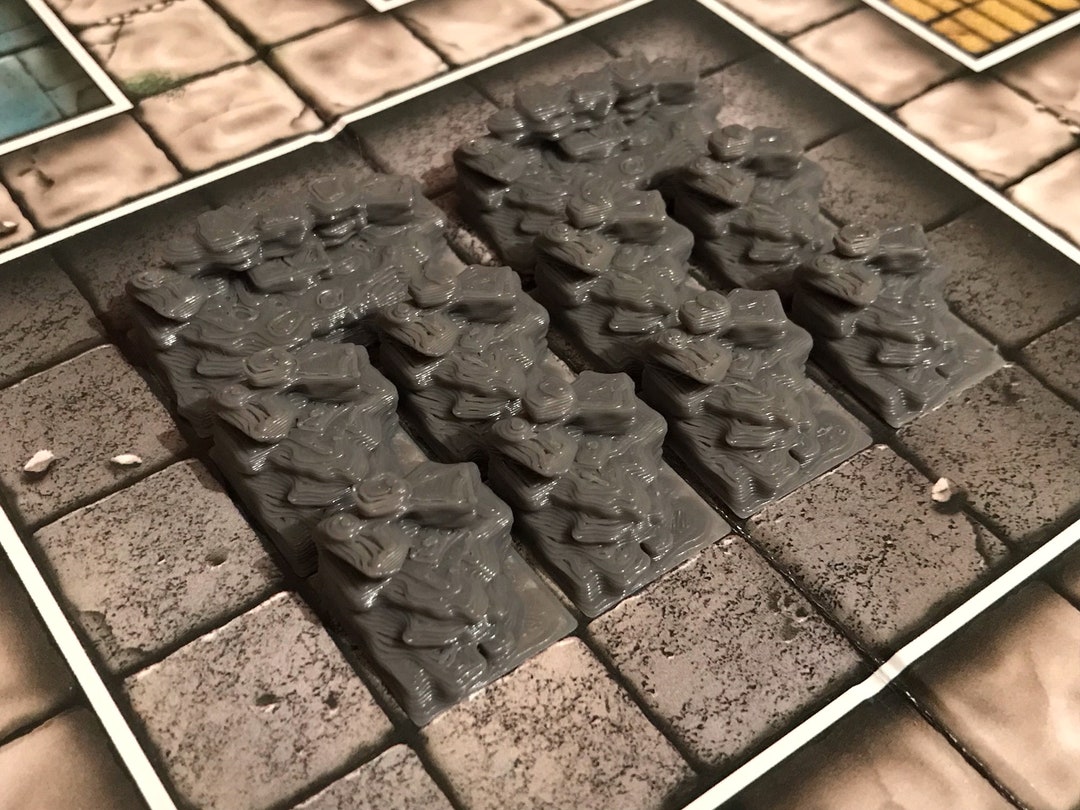 Heroquest 20 X Falling Rock Trap / Blocked Square Tile - 3d Terrain ...