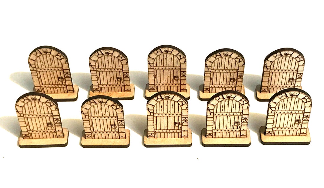 Dungeon Doors X 10 - DND - Tabletop RPG - Dungeon Scenery - Etsy