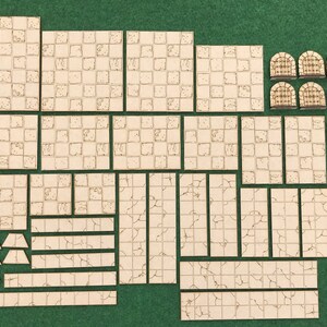 48 Piece Modular Dungeon Tile Set 2 Dnd Tabletop Dungeon Dungeons ...