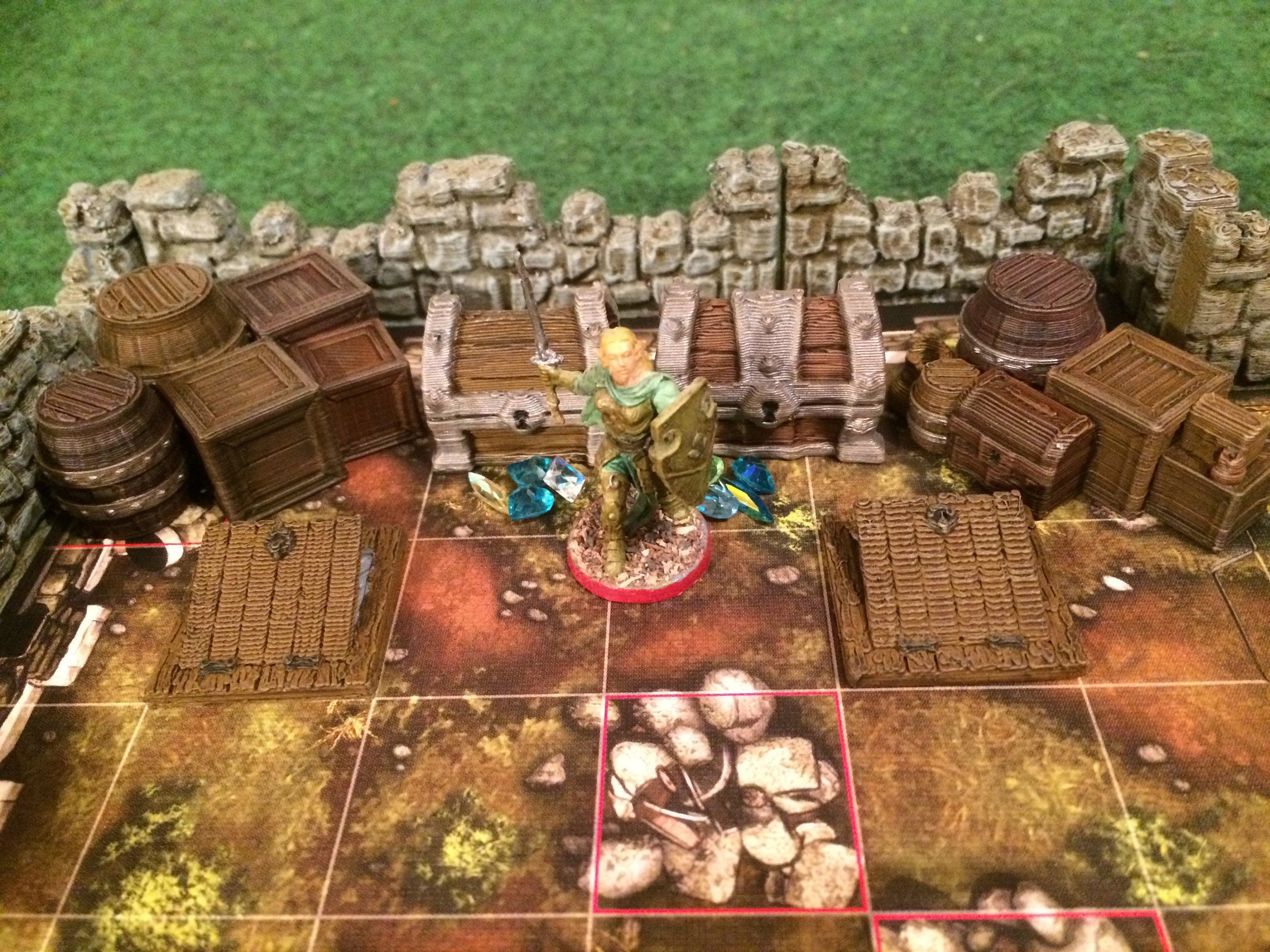 D&D RPG Tabletop Dungeon Loot Storage Set - Chests Barrels Crates Trap ...