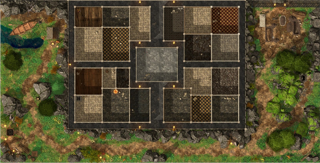 Heroquest Extra Large 3D Gameboard 48 X 24 Print - Etsy