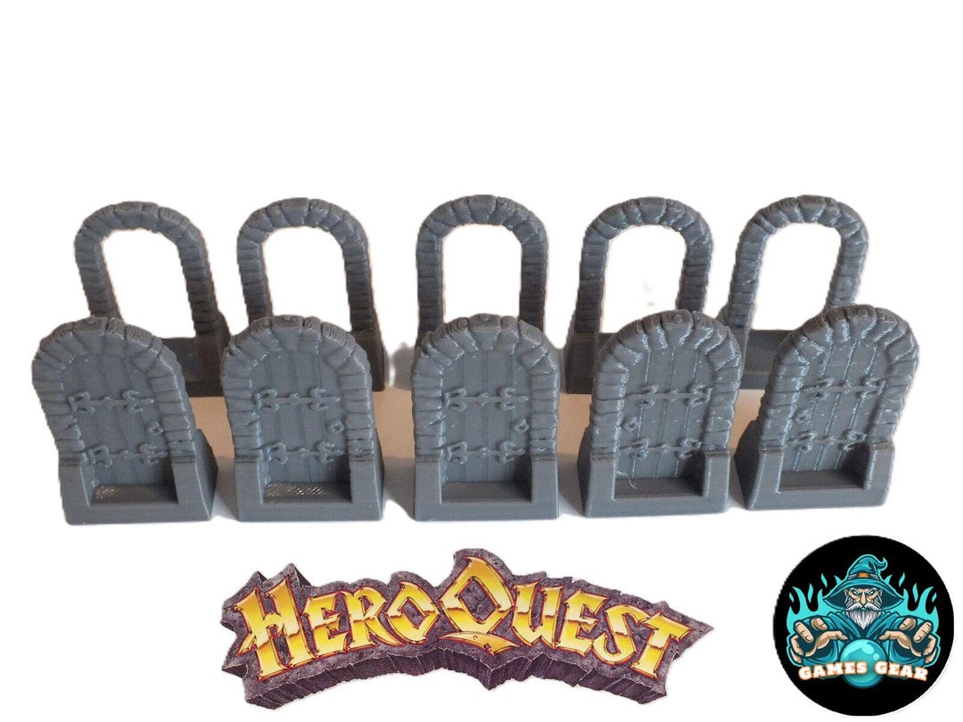 Heroquest 10 X Doors - 5 X Open 5 X Closed Doors - Games Workshop - Etsy