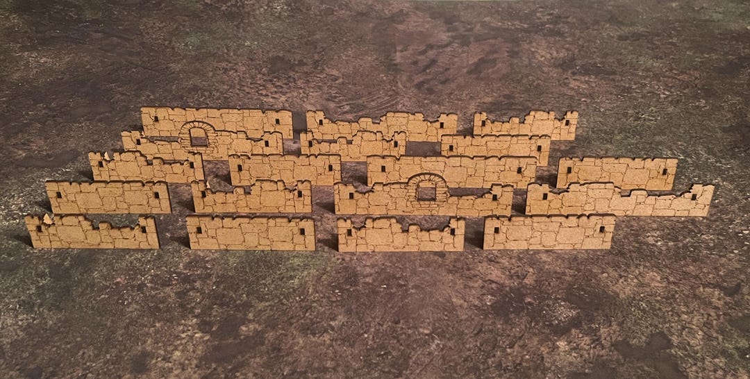 Scatter Scenery - Ruined Walls - D&D - Backdrop -RPG Tabletop Scatter ...