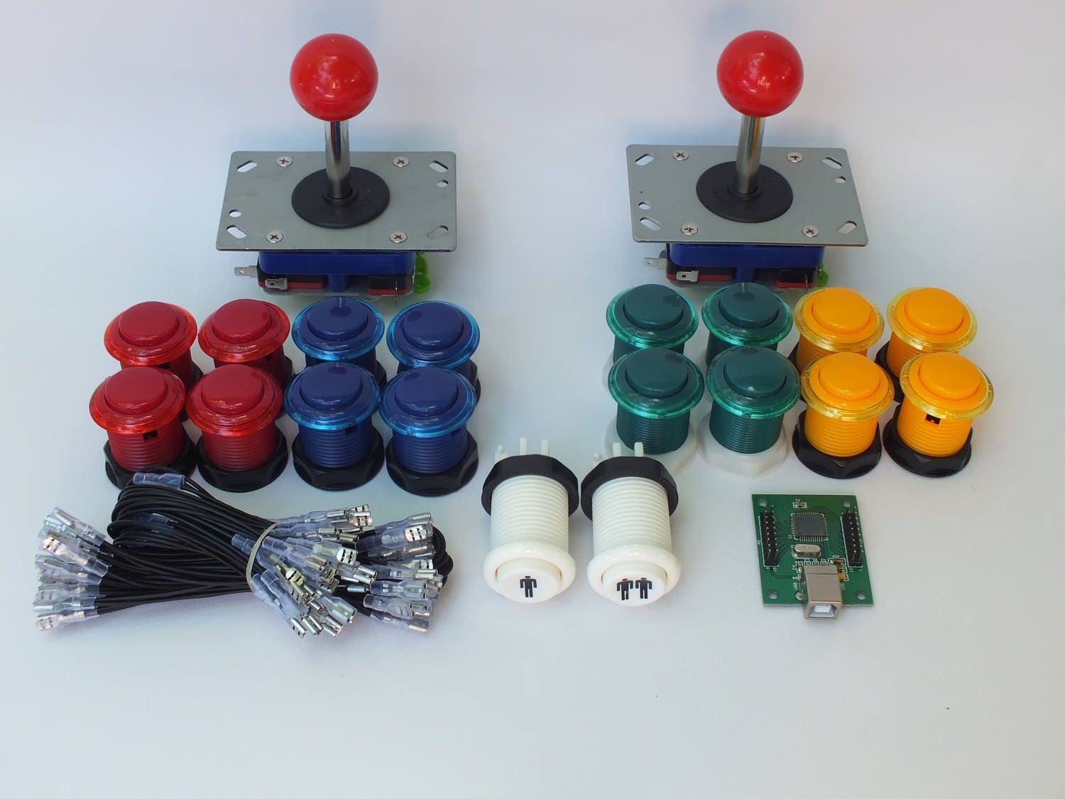 Arcade Machine Joysticks & Buttons Plus USB Interface with | Etsy