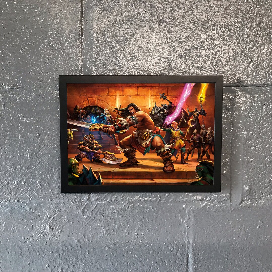 Heroquest - Frame & Poster Print - Games Room / Man Cave - Etsy
