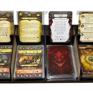 Board Game Four Card Deck Draw & Discard Storage Organiser - Large ...