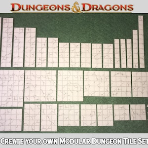 Design Your Own Modular Dungeon Tile Set 450 Squares DND -tabletop RPG ...