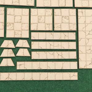 48 Piece Modular Dungeon Tile Set 2 Dnd Tabletop Dungeon Dungeons ...