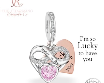 New Sterling Silver Daughter Mother in Law Split Dangle Charm for ...