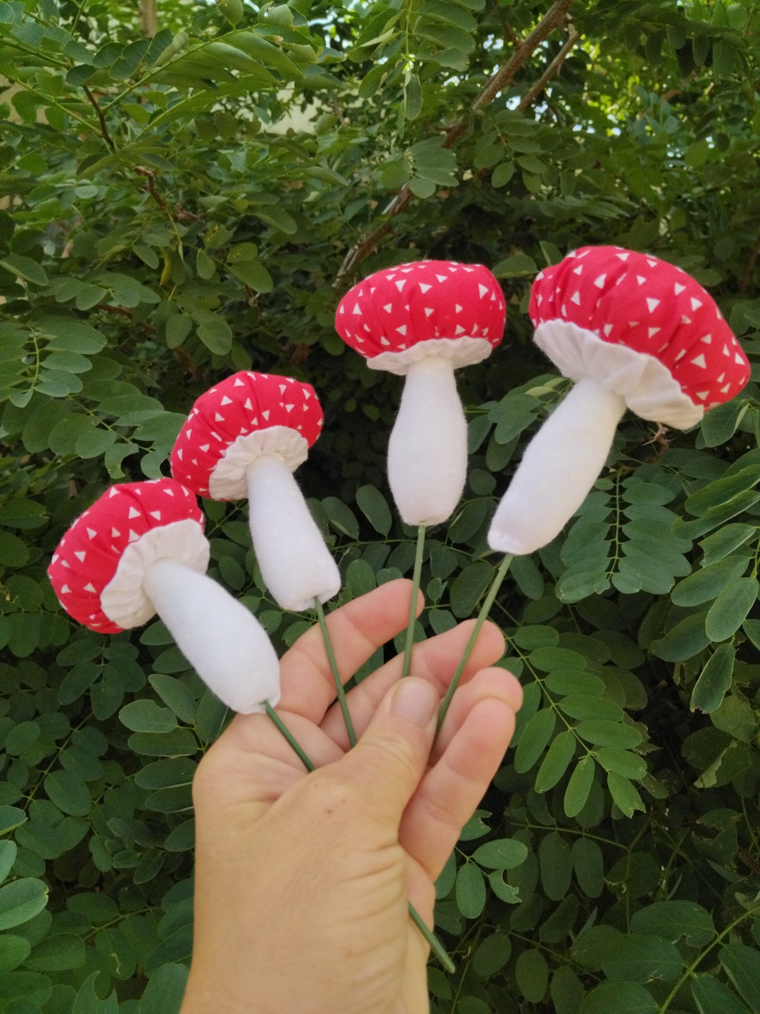 Fly Agaric Amanita Muscaria Red White Mushroom Picks for Plants Decor ...