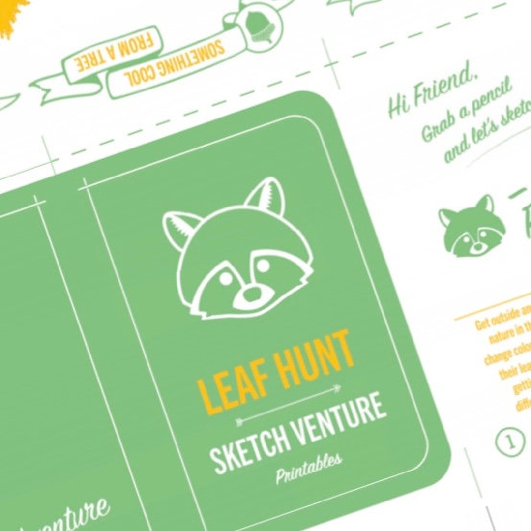Printable Fall Nature Sketch Booklet - Autumn Leaf Identification ...