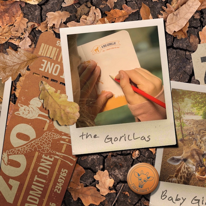 Guided Zoo Animal Sketch Journal Book Guides Children to Journal, Draw ...