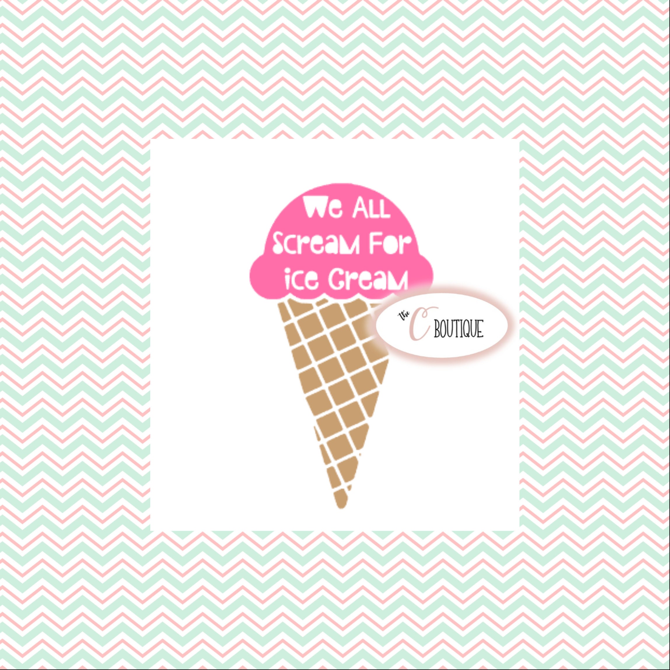 We All Scream for Ice Cream SVG, DXF, EPS, Cameo or Cricut Cut File - Etsy