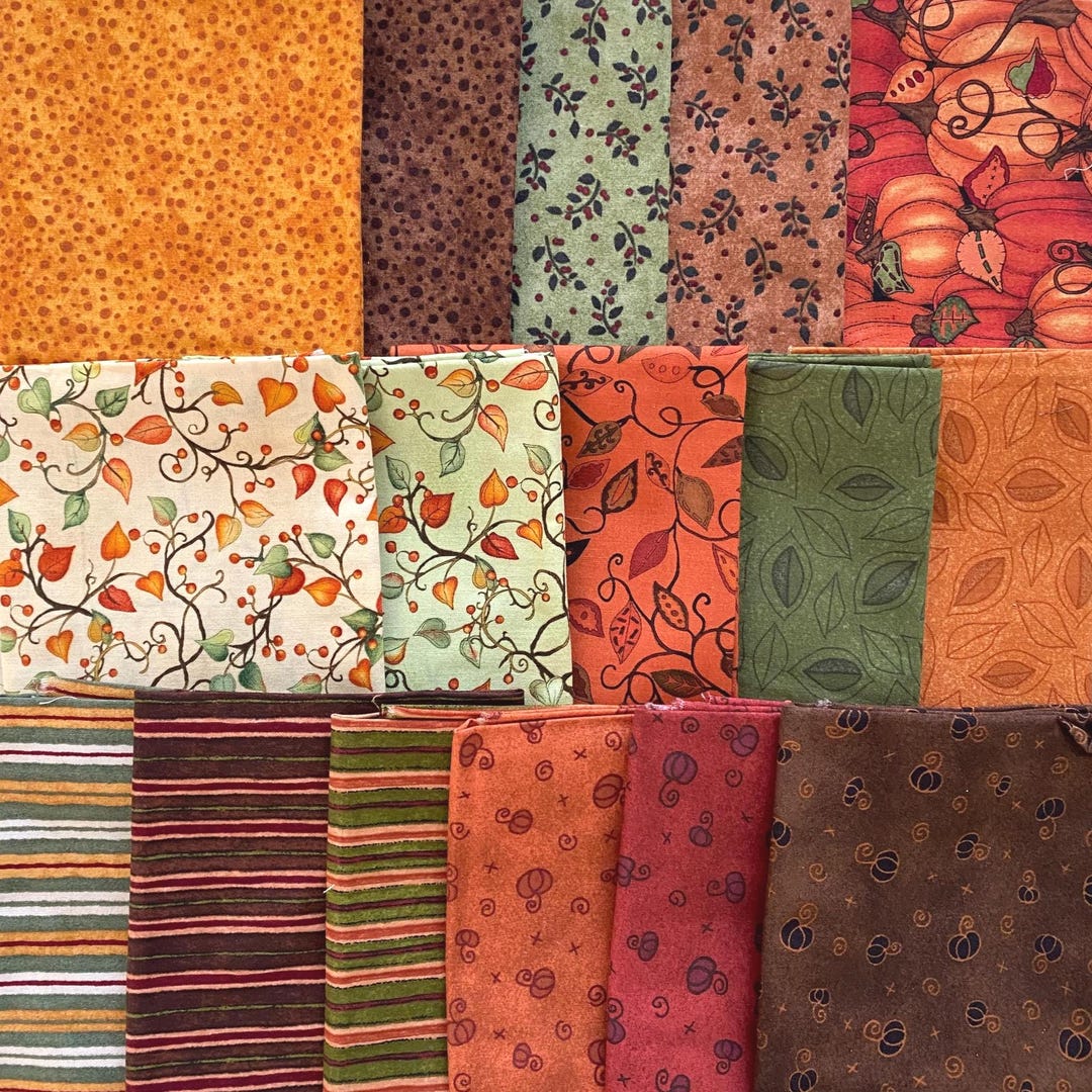 Fat Fabric Quarters "harvest Moon" Collection by Robin Betterley ...