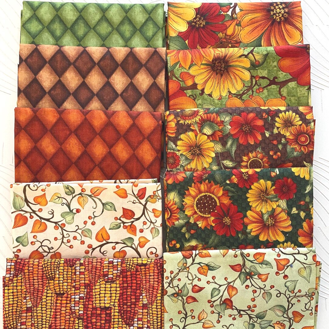 Fat Fabric Quarter "harvest Home" Designed by Robin Betterley for ...