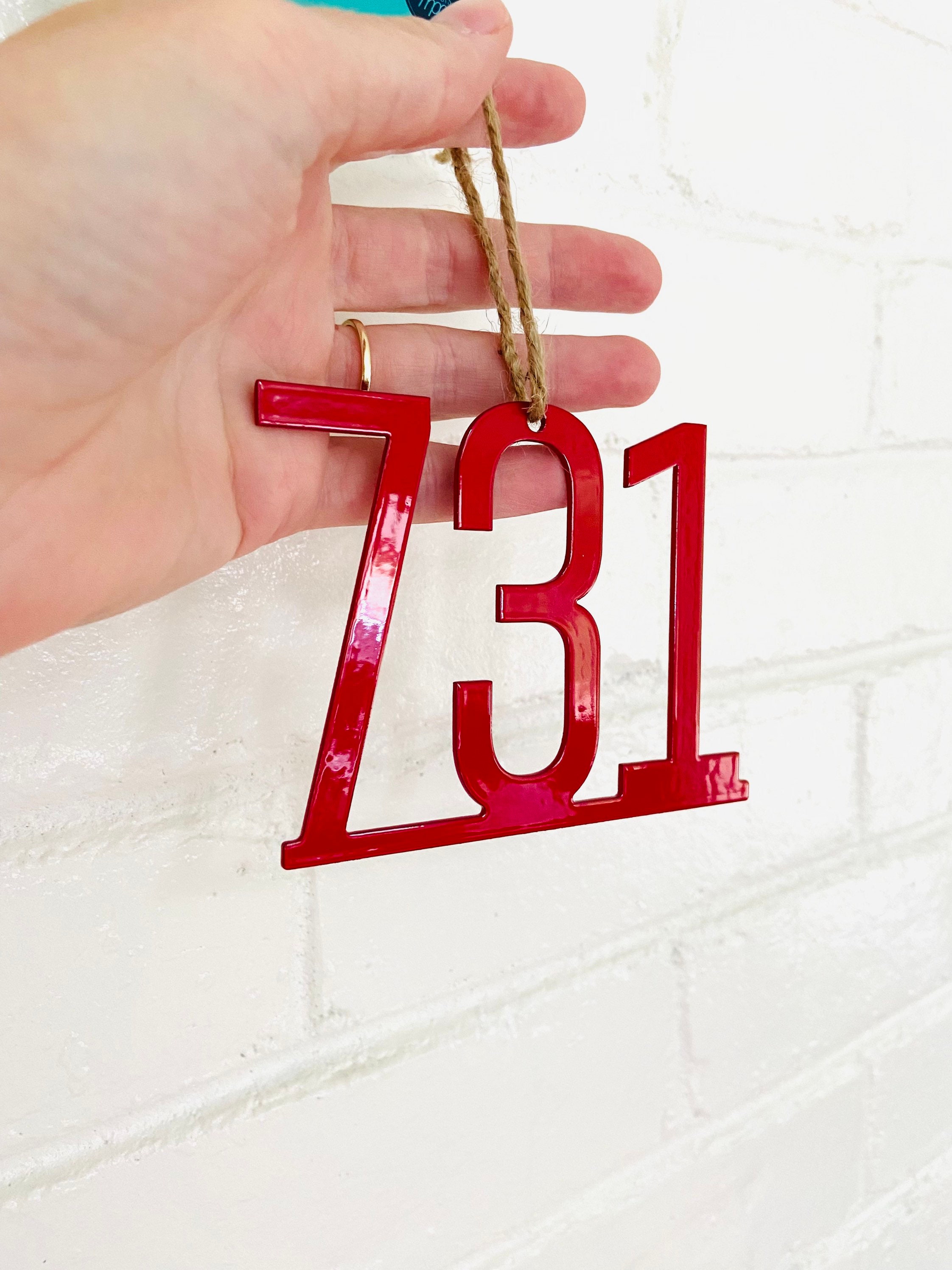 731 Area Code Ornament Jackson Tennessee Ornament - Etsy