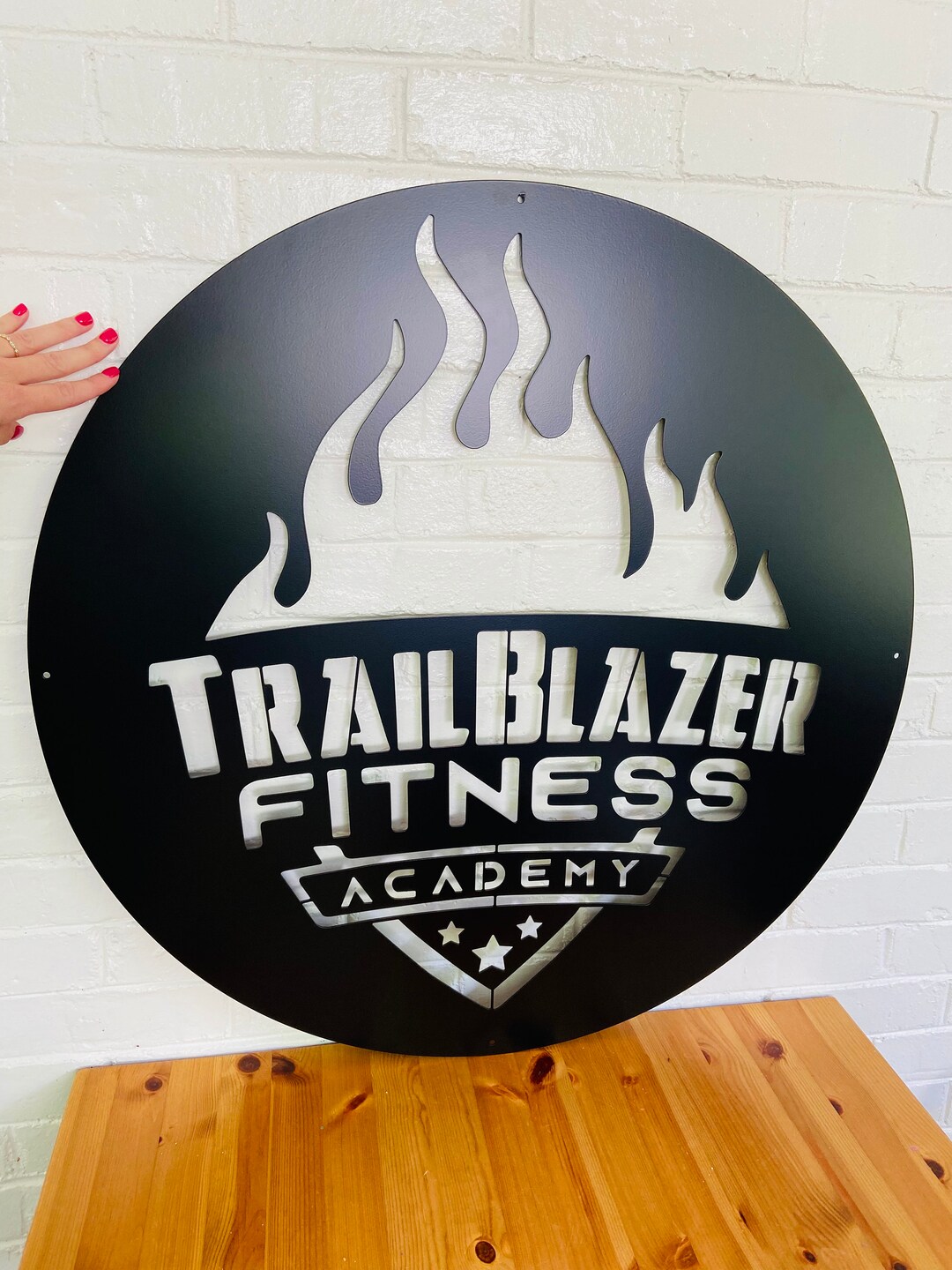 Custom Metal Logo Sign - Etsy