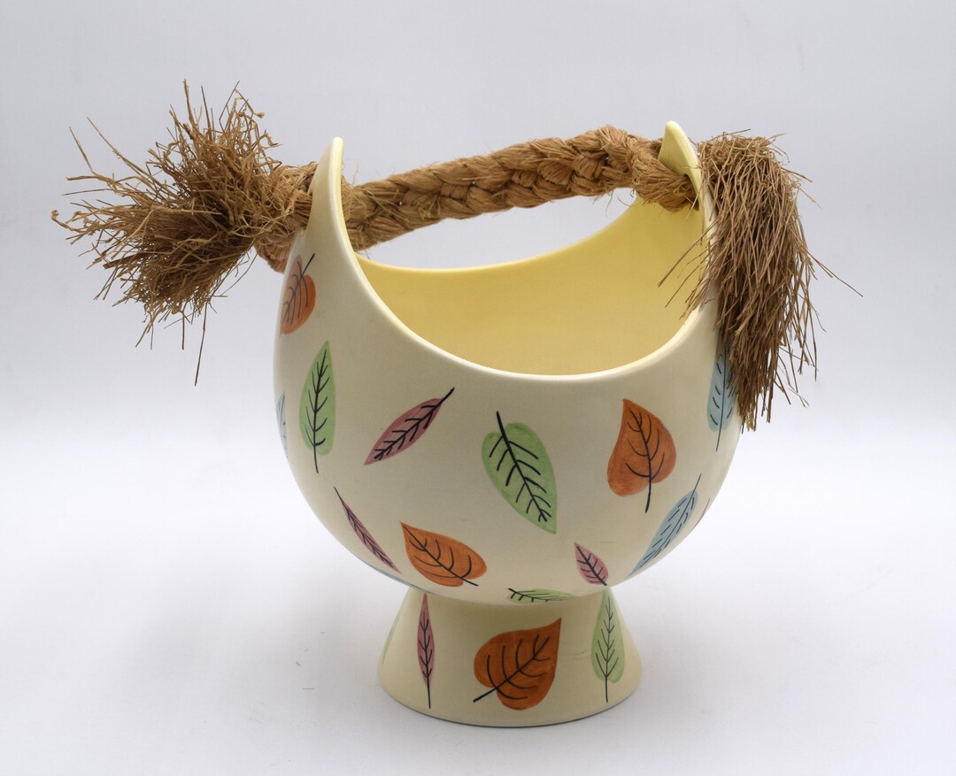 Lenci Ceramic Basket, Italy, Circa 1930s. - Etsy