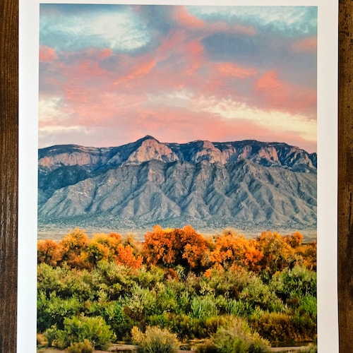 Sandia Fall Sunset: Sandia Mountians Albuquerque New Mexico - Etsy