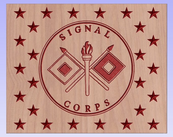 Army Signal Corps Union SVG DXF File - Etsy