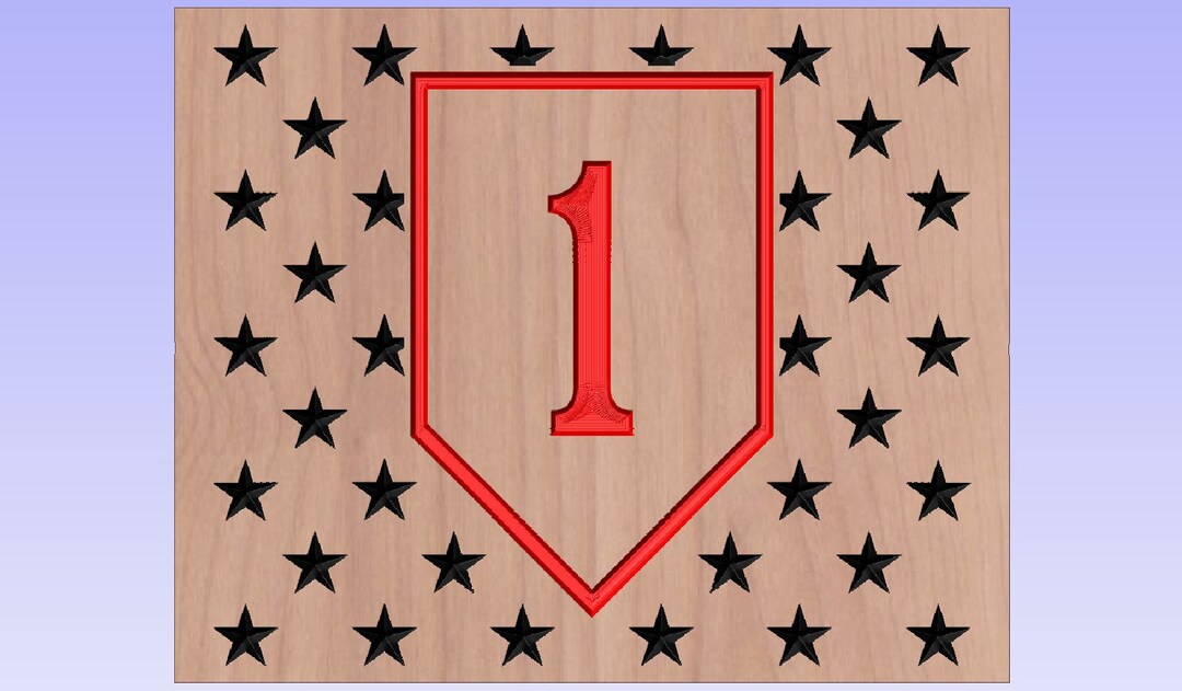 Big Red One 1st Infantry Division Union SVG DXF File (digital Download ...