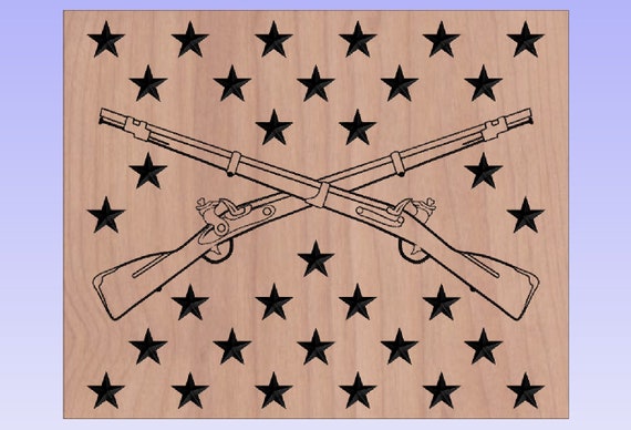 Army Infantry Union SVG and DXF File - Etsy Australia