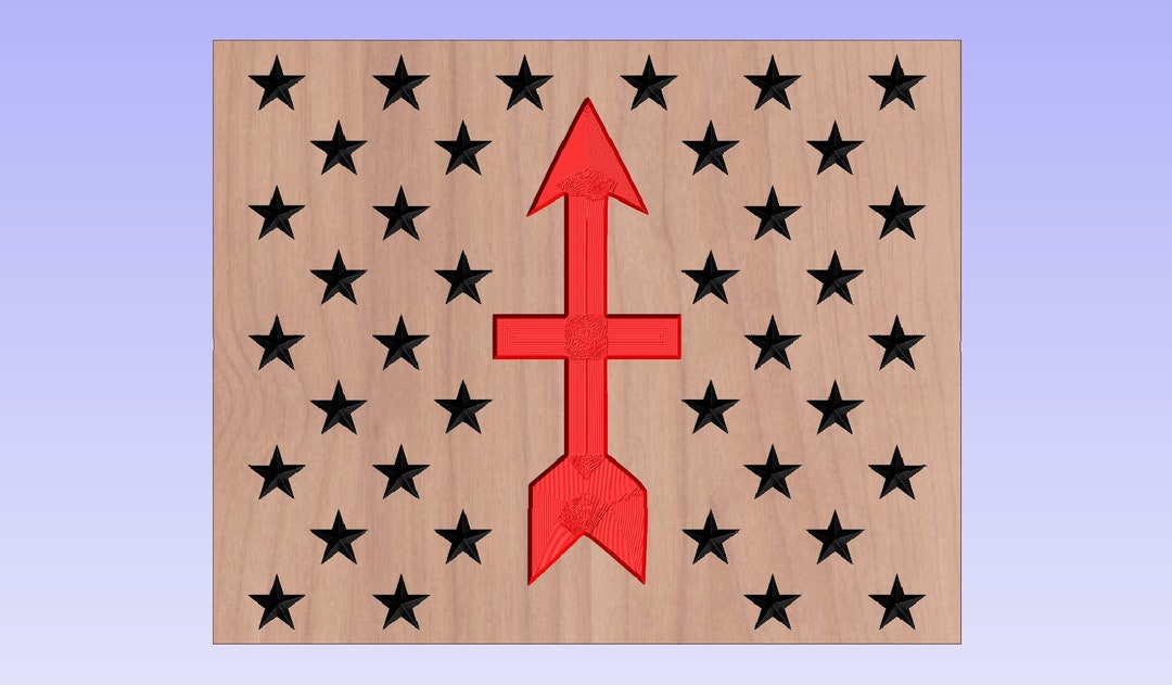 32nd Infantry Red Arrow Division Union SVG and DXF File - Etsy