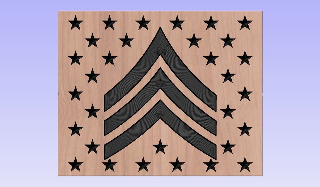 Army E-5 (SGT) Union SVG and DXF File - Etsy