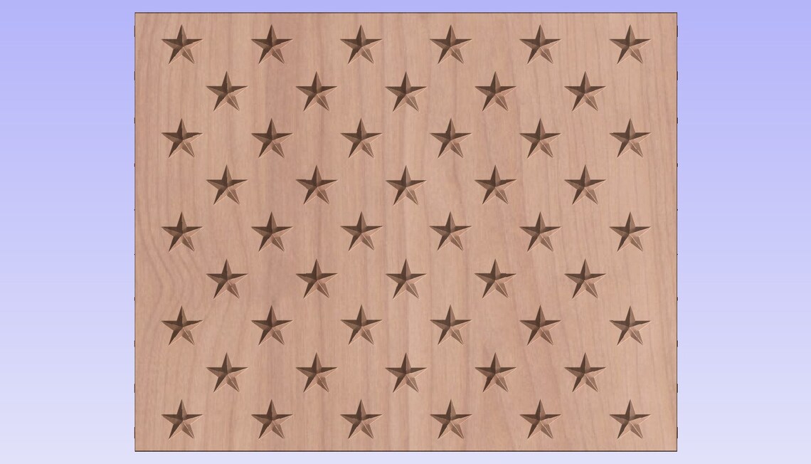 50 Star Union SVG and DXF File - Etsy