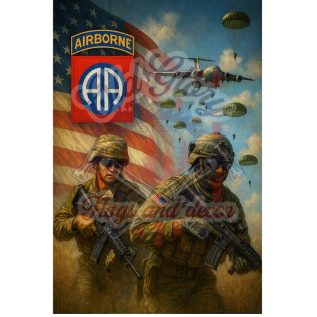 82nd Airborne Tribute Digital Design | Sublimination | DTF | Laser ...