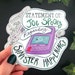 Joe Spooky Vinyl Sticker | the Magnus Archives | Cute Water Weather ...
