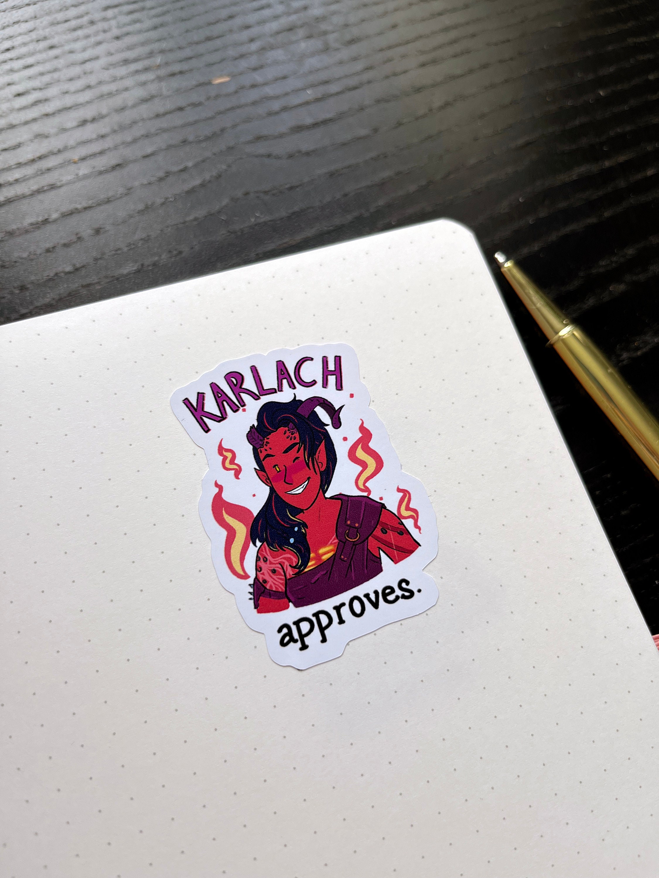 Baldurs Gate 3 Vinyl Sticker Sheet Astarion Shadowheart Laezel Wyll ...